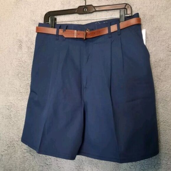 IMAN | Shorts | Vintage New Chic 9s Mom Shorts Size 6 Navy Pleated High ...